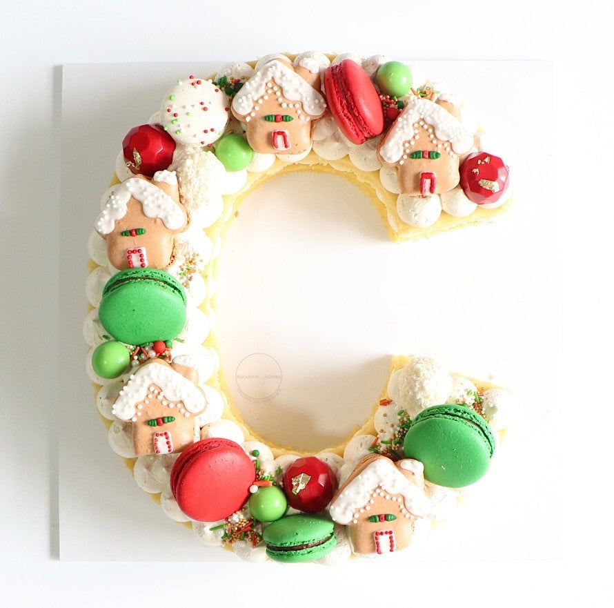 Christmas Letter Cake – Macarons by Monika